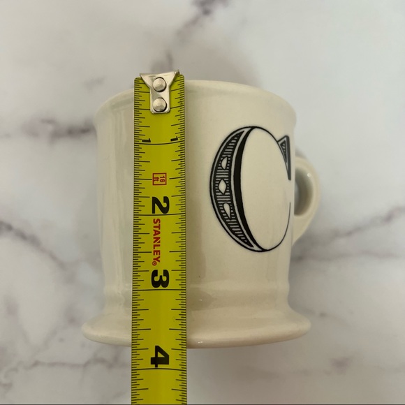 Kitchen | New White Initial C Letter Mug Cute Personalized Minimalist ...